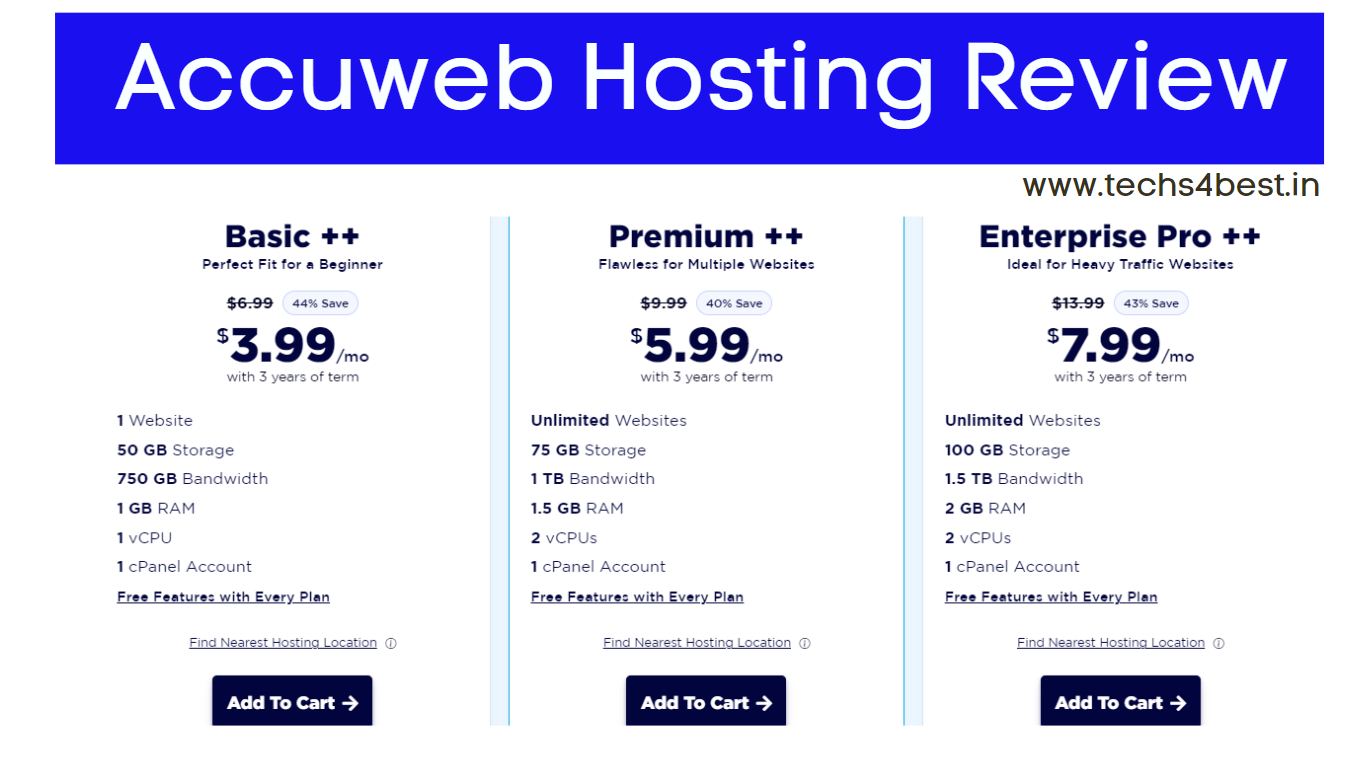 AccuWeb Hosting Review - Is it Worth the Money - TECHS4BEST